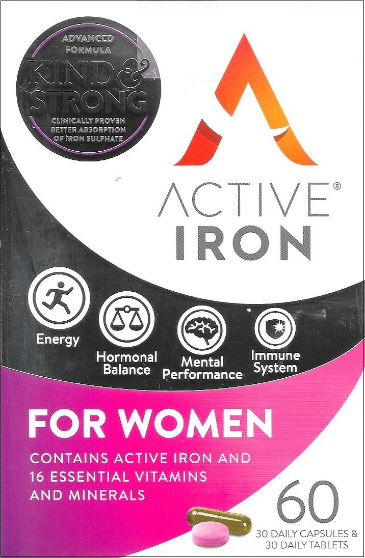 ACTIVE IRON FOR WOMEN 30caps&30tabs - PharmaPoli.com